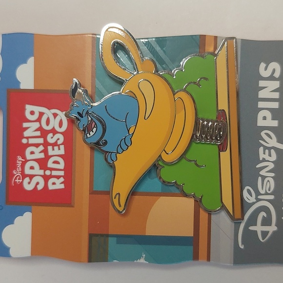 Disney | Jewelry | Disney Genie Spring Rides Pin | Poshmark
